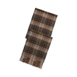 Ralph Lauren Plaid Wool-cashmere Scarf - Camel/multi