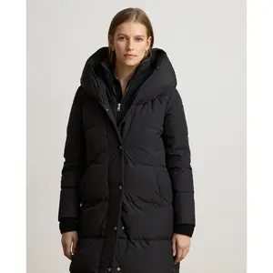 Ralph Lauren Oversize-collar Quilted Down Coat - Black