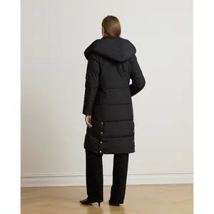 Ralph Lauren Oversize-collar Quilted Down Coat - Black