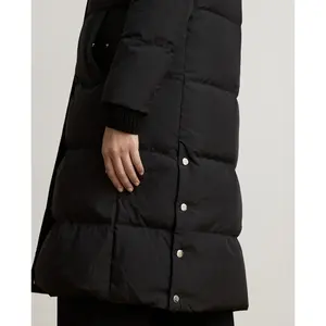 Ralph Lauren Oversize-collar Quilted Down Coat - Black