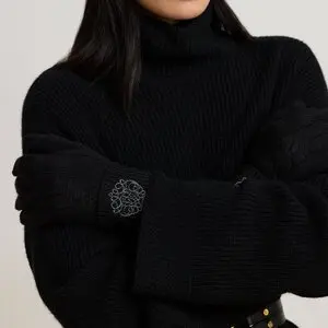 Ralph Lauren Embroidered-crest Knit Gloves - Black