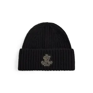 Ralph Lauren Embellished-bullion Rib-knit Beanie