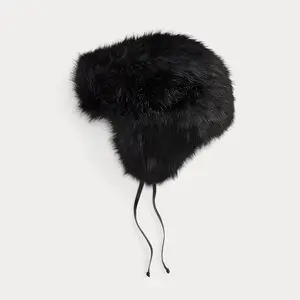 Ralph Lauren Faux-fur Trapper Hat - Black