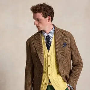 Ralph Lauren The Rl67 Glen Plaid Tweed Jacket