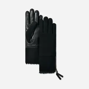 UGG Suede Foldover Glove Black