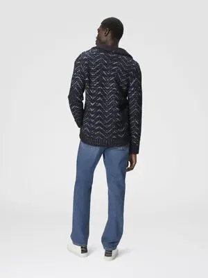 Missoni Buttoned Cardigan With Chevron Pattern