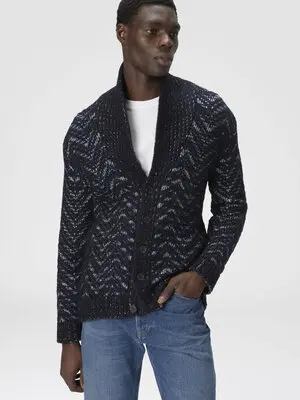 Missoni Buttoned Cardigan With Chevron Pattern