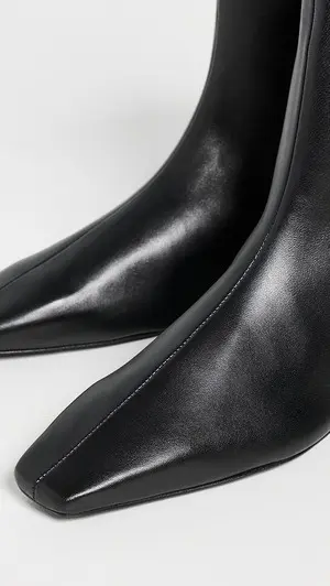 REFORMATION Remy Leather Flat Ankle Boots