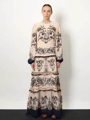 Farm Rio Liz Viscose Long Dress