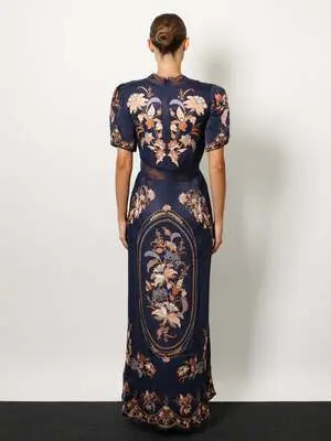 Farm Rio Lara Viscose Long Dress