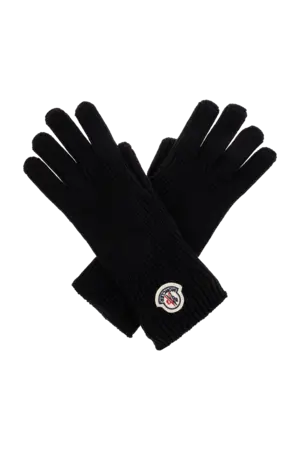 Moncler Wool Gloves - Black