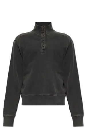 ENTIRE STUDIOS Sweatshirt With A Button-up Collar - Grey