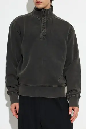 ENTIRE STUDIOS Sweatshirt With A Button-up Collar