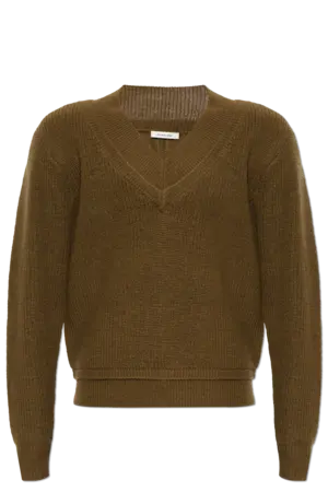 ENTIRE STUDIOS Wool V-neck Sweater - Brown