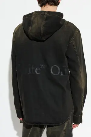 Off-White Denim Shirt With Hood