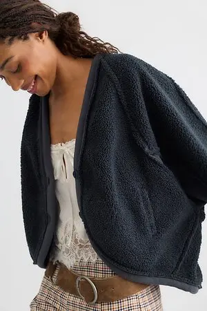 Free People We The Free Cabin Hero Cardigen Ebony