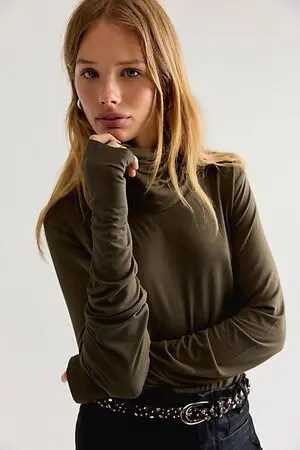 NICHOLAS K Demi Turtleneck Long Sleeve Top