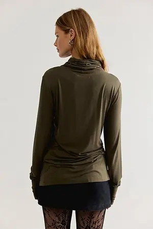 NICHOLAS K Demi Turtleneck Long Sleeve Top