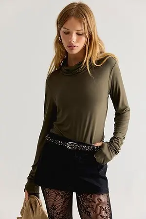 NICHOLAS K Demi Turtleneck Long Sleeve Top