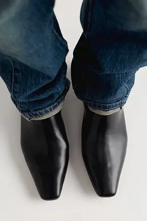 Free People Easy Does It Leather Ankle Boots