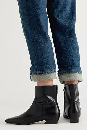 Free People Easy Does It Leather Ankle Boots