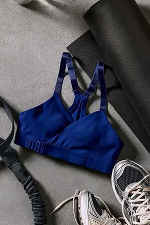 Free People Try Me Adjustable Sports Bra - Sapphire