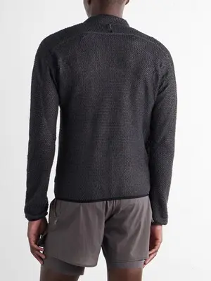 Satisfy Logo-print Fuzzfleece™ Half‑zip Running Top