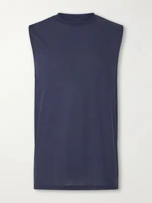 Literary Sport Lorca Cotton-jersey Tank - Blue