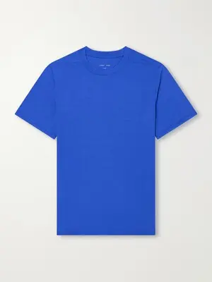 Literary Sport James Wool-blend T-shirt - Blue