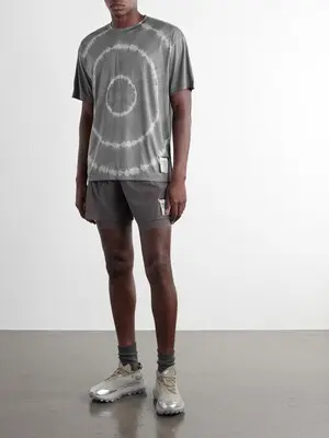Satisfy Logo-print Tie-dyed Auralite™ T-shirt