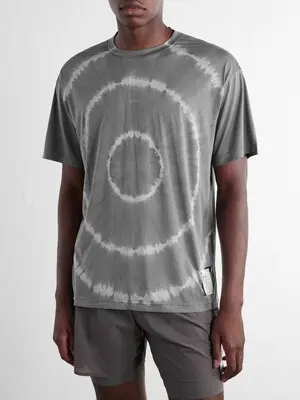 Satisfy Logo-print Tie-dyed Auralite™ T-shirt