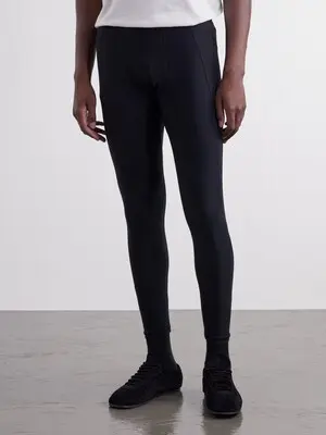 Literary Sport Mare Drawstring Stretch-jersey Running Leggings