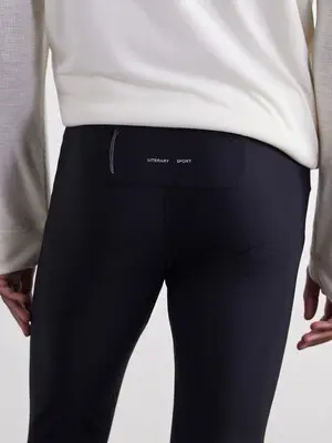 Literary Sport Mare Drawstring Stretch-jersey Running Leggings