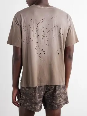 Satisfy Logo-print Distressed Mothtech™ Cotton-jersey T-shirt