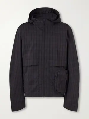 Literary Sport Ashbery Checked Shell Jacket