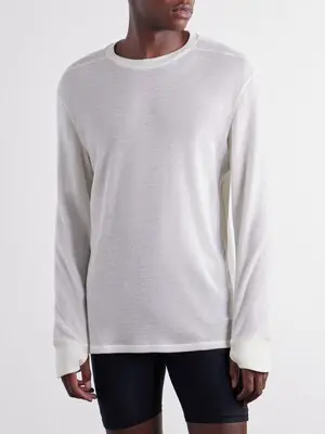 Literary Sport Weldon Waffle-knit Wool T-shirt