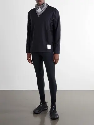 Satisfy Logo-appliquéd Ghostfleece™ Octa® Running Top