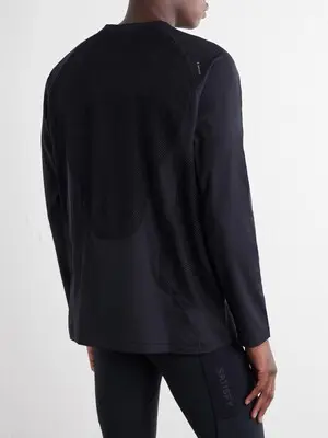 Satisfy Logo-appliquéd Ghostfleece™ Octa® Running Top