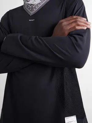 Satisfy Logo-appliquéd Ghostfleece™ Octa® Running Top