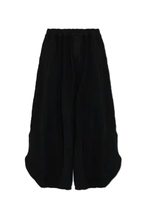 Comme Des Garçons Wool Wide-leg Trousers - Black