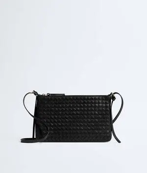 Bottega Veneta Intrecciato Piccolo Medium Pouch - Black