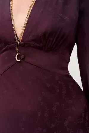 Rixo Emory Floral Trail Jacquard Wine Regular