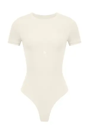 GOD SAVE QUEENS Second Skin T-shirt Bodysuit Vanilla - White