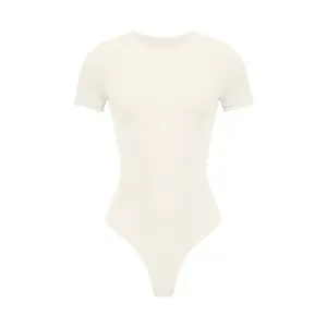 GOD SAVE QUEENS Second Skin T-shirt Bodysuit Vanilla - White