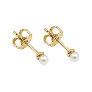 CIER Pearl Stud Earrings - Gold