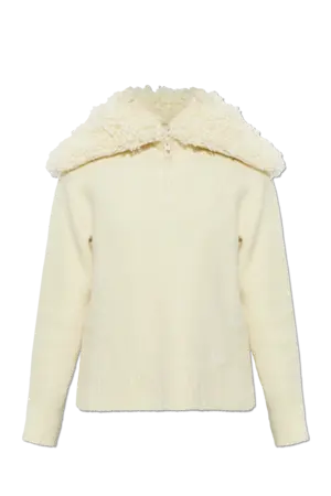 Loewe Wool Turtleneck Sweater - Cream