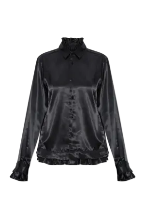 Comme Des Garçons Ruffled Shirt - Black