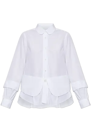 Comme Des Garçons Ruffle Shirt - White