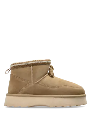 EMU AUSTRALIA Suede ‘mim’ Snow Boots On A Platform - Beige