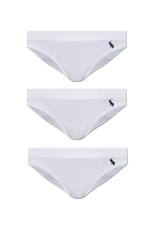 Polo Ralph Lauren Three-pack Of Cotton Briefs With Logo - White